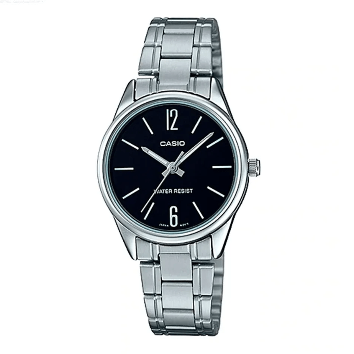 Reloj Casio Plata/Negro LTP-V005D-1B - Tienda Xtrim