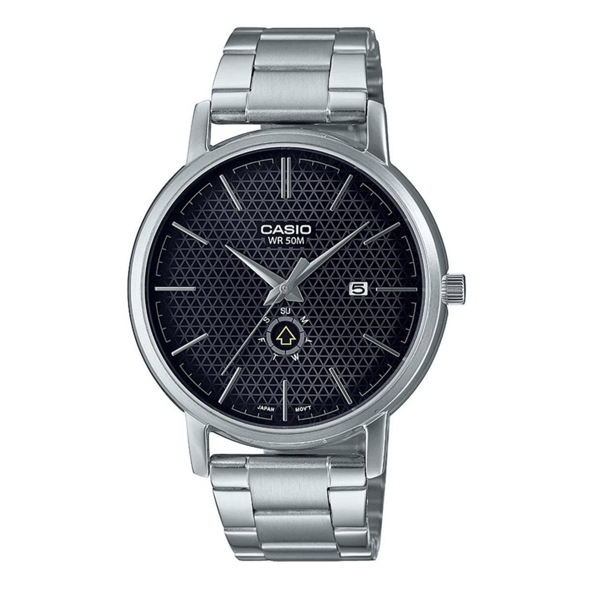 Reloj Casio Plata/Negro MTP-B125D-1AV - Tienda Xtrim